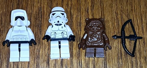 Lot 3 Figurines Lego Star Wars 7139 Ewok + Biker Scout + Stormtrooper A ...