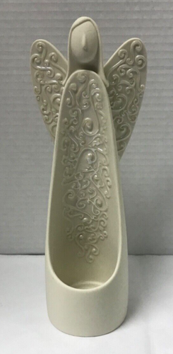 Partylite Serenity Bisque Angel 9 inch Tea Light Holder. P9629. No box ...