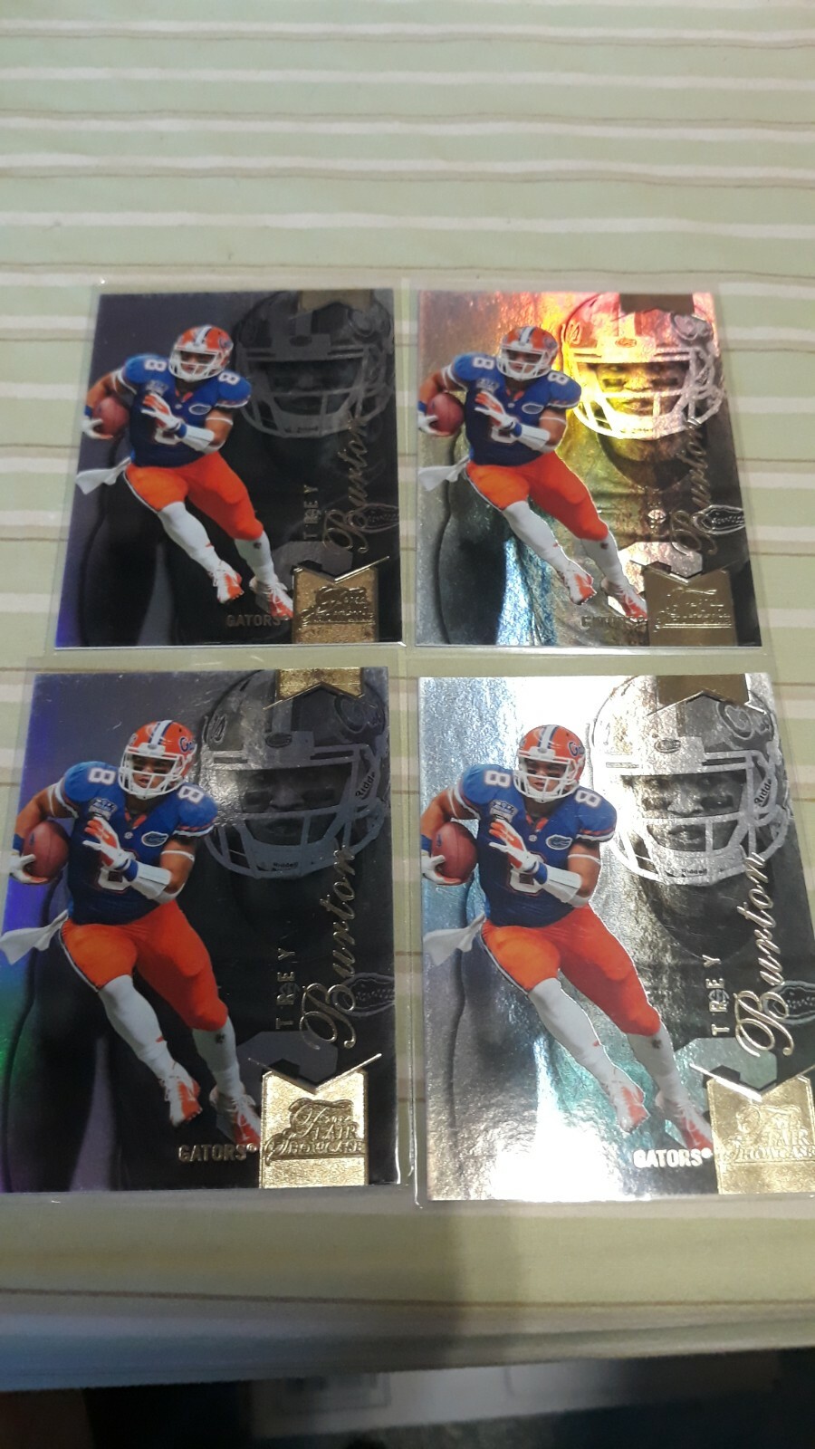 (4) 2014 Flair Showcase Trey Burton #83 Rookie row 2 | eBay
