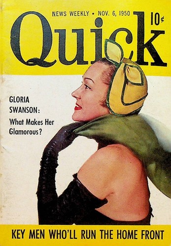 Quick Magazine November 6 1950 Gloria Swanson China Invades Tibet ...