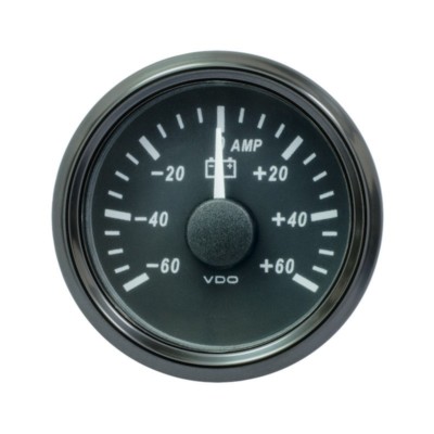 VDO SingleViu 0247 Ammeter 60A 60 MV Black 52 mm-2 1/16' A2C3833080001 ...