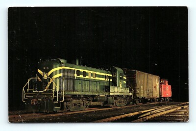 Postcard Train Locomotive Central Railroad Of New Jersey Alco RS-3 ...
