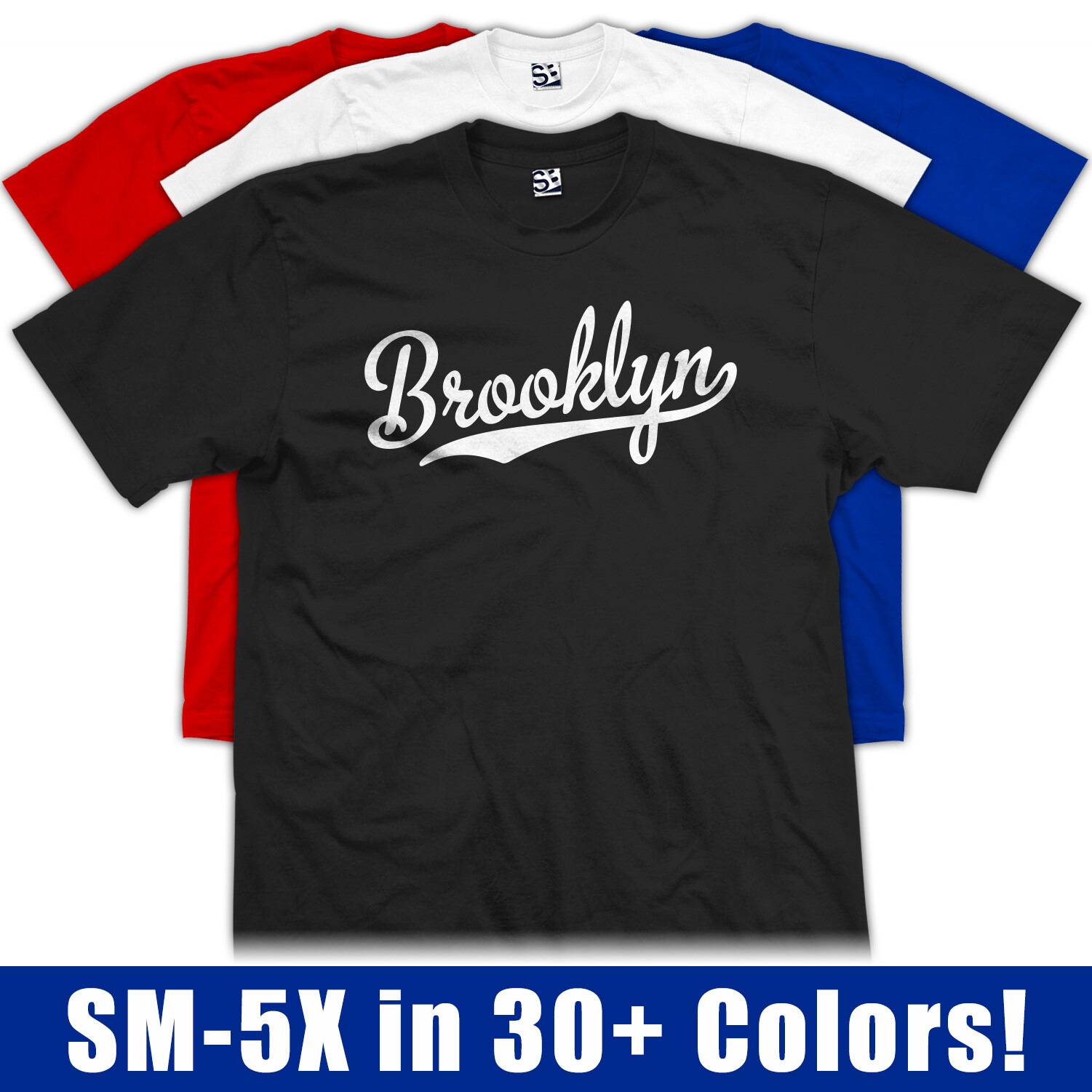Brooklyn Script T-Shirt Baseball Jersey Sports Team BKLYN Gift Logo ...