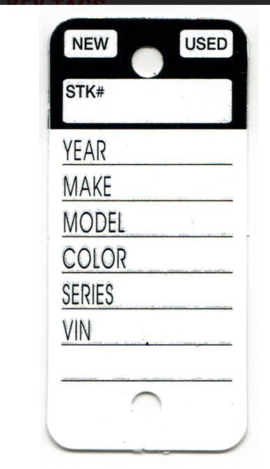 Car Dealer Genuine Versa Tag Key Top Stripe Key Tags dealership color ...