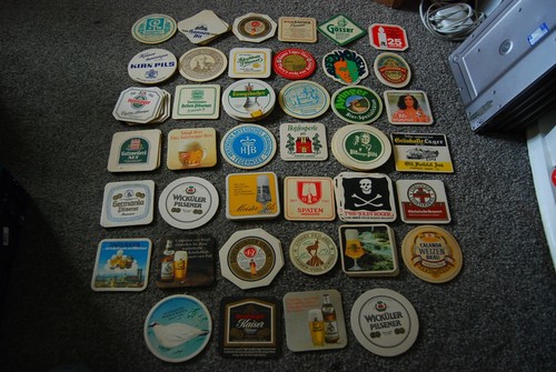Collection 75 Job Lot Mixed Assorted Vintage Beer Mats Pub Mats !all ...