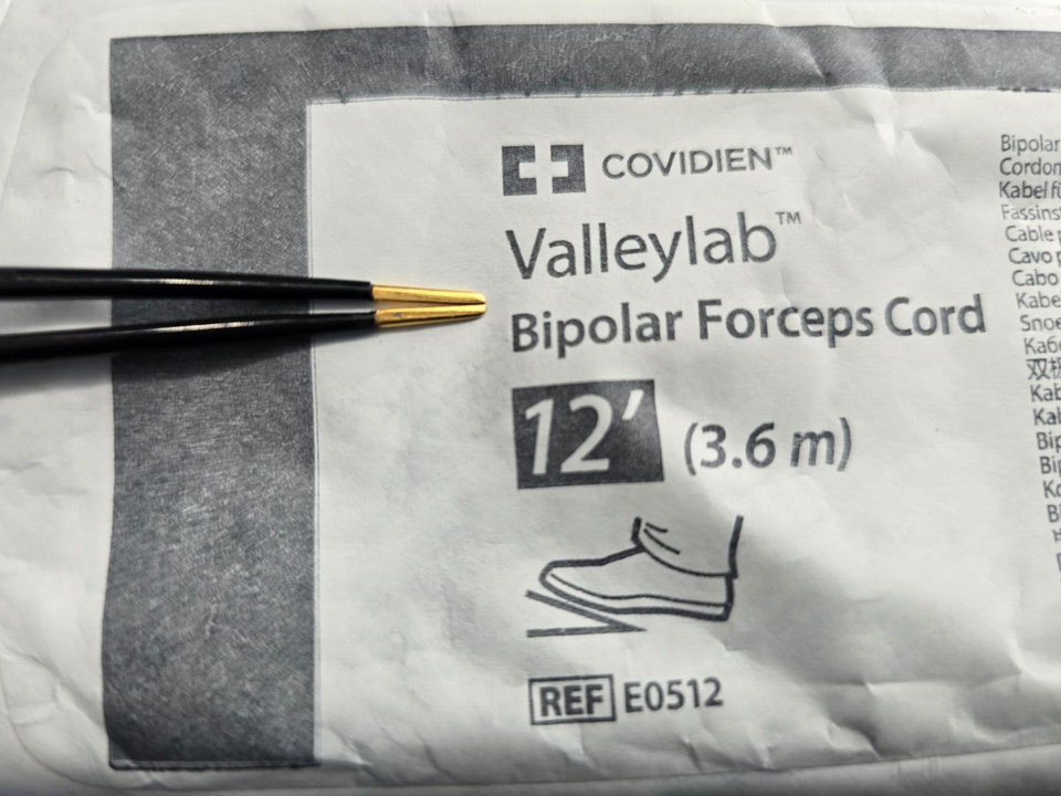 Valleylab E0512 Bipolar Forceps Cord W- Stingray Surgical Bayonet ...