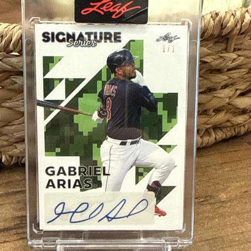 2023 LEAF SIGNATURE SERIES GABRIEL ARIAS AUTO 1/1 PIXEL ART-PATTERN | eBay