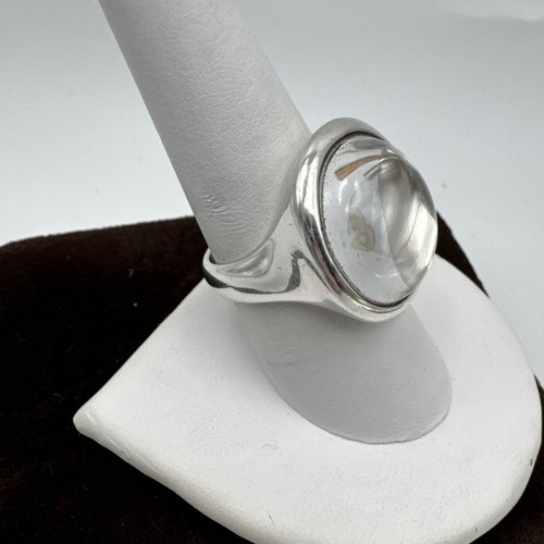 Signed RLM STUDIO 925 Sterling Silver Oval Crystal Ring Size 8 | eBay