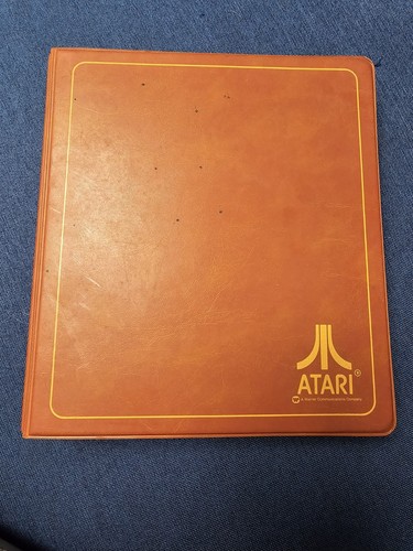 Vintage ATARI 8 Game Program Cartridge Storage Case Light Brown - With ...