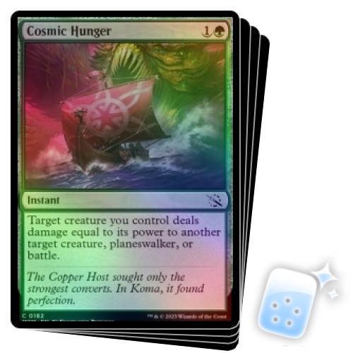 FOIL COSMIC HUNGER X4 March Of The Machine MOM Magic MTG MINT CARD | eBay