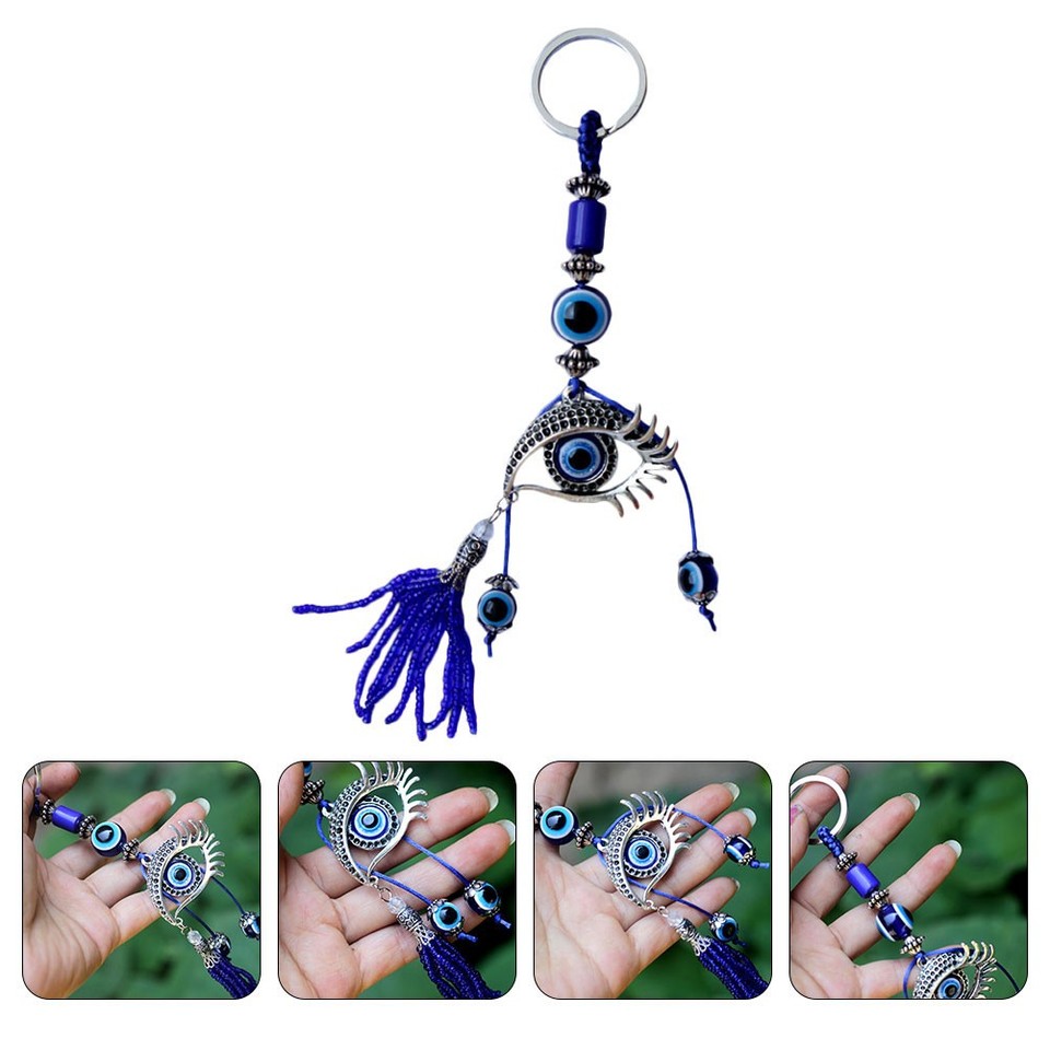 Islamic Blue Eye Hanging Keychain Decor Evil Decoration Ornament | eBay ...