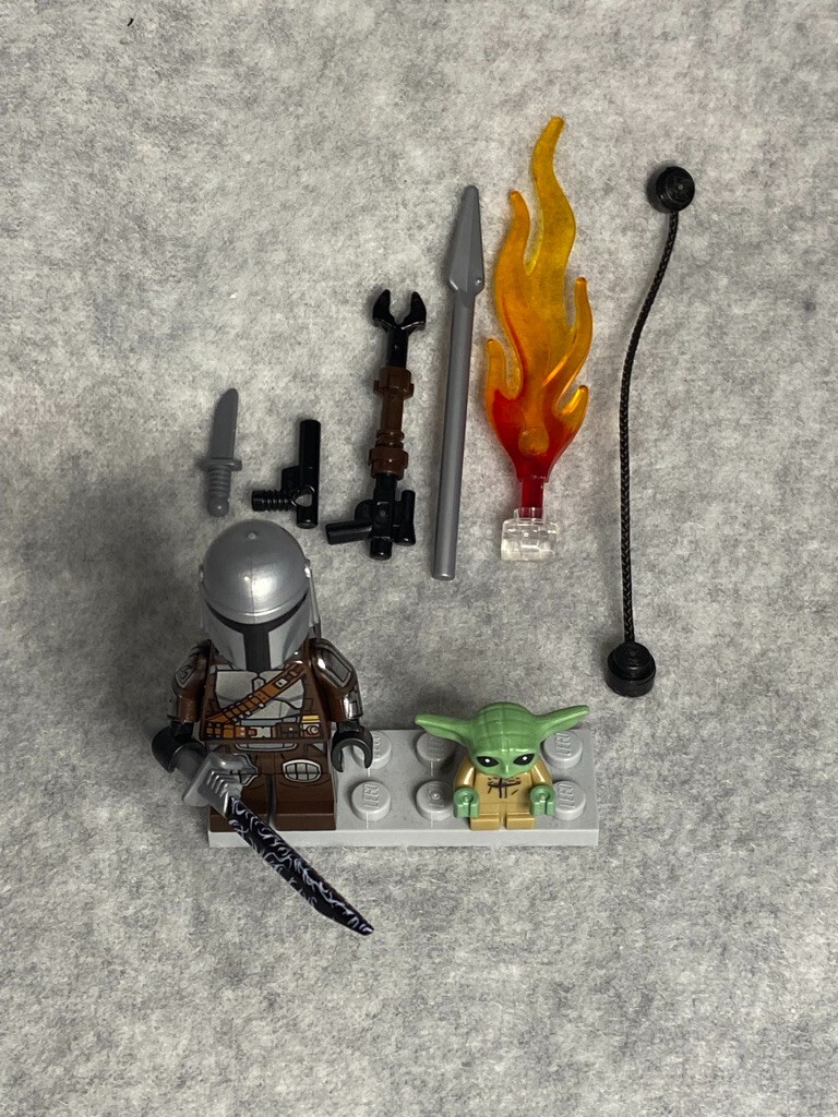 Lego Star Wars Mando 75319 Grogu Child, Custom Darksaber, Jetpack ...