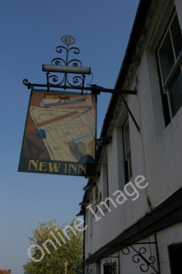 Photo 6x4 The New Inn, Winchelsea The sign shows the town being laid ...