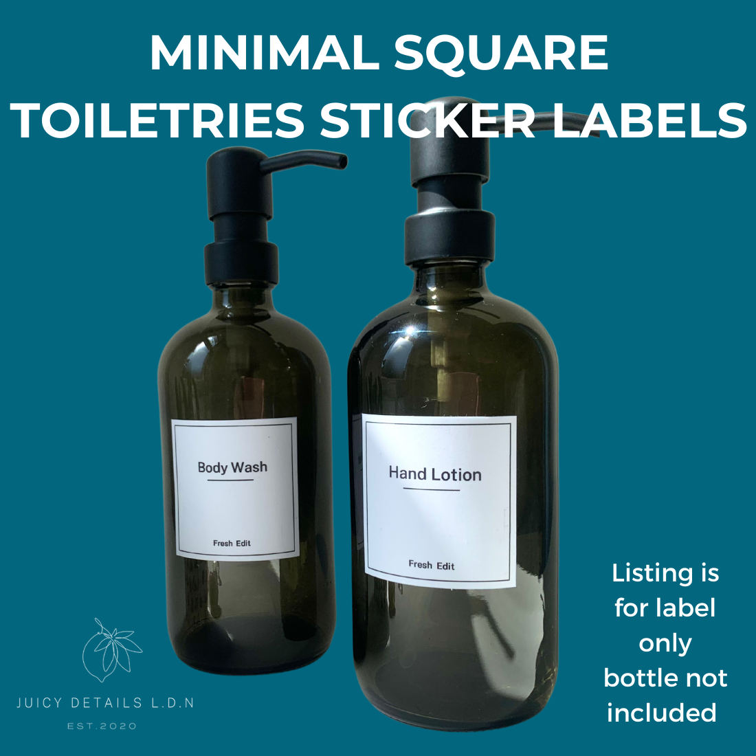 Cosmetics sticker labels, Wipeable Minimal Style Sticker labels | eBay UK