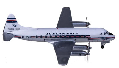 1:400 Aeroclassics ICELANDAIR Vickers Viscount 700 Airplane Diecast ...