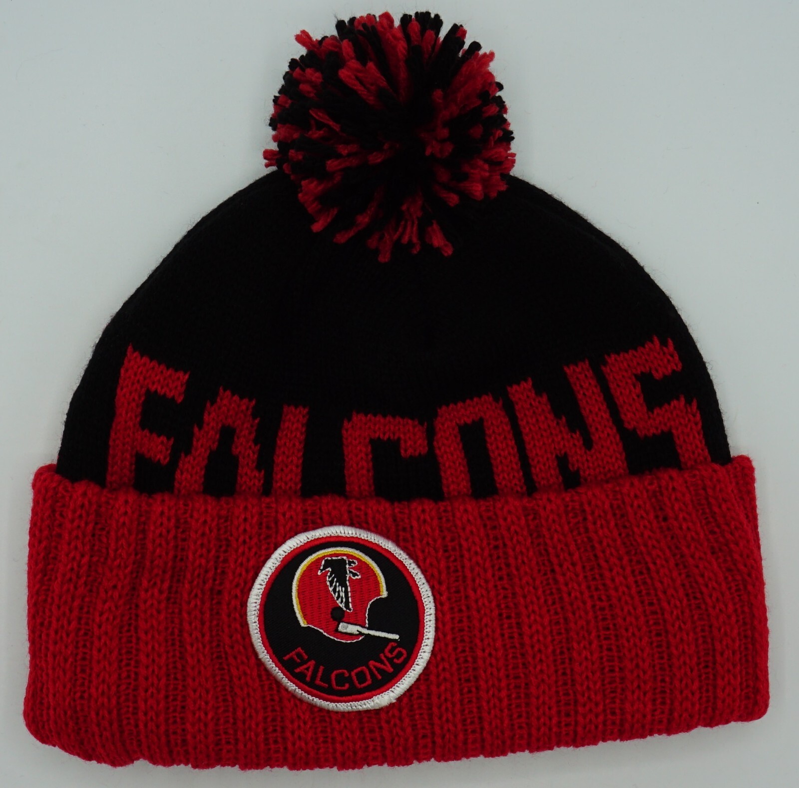 NFL Atlanta Falcons Reebok Adult Cuffed Pom Winter Knit Hat Cap Beanie ...