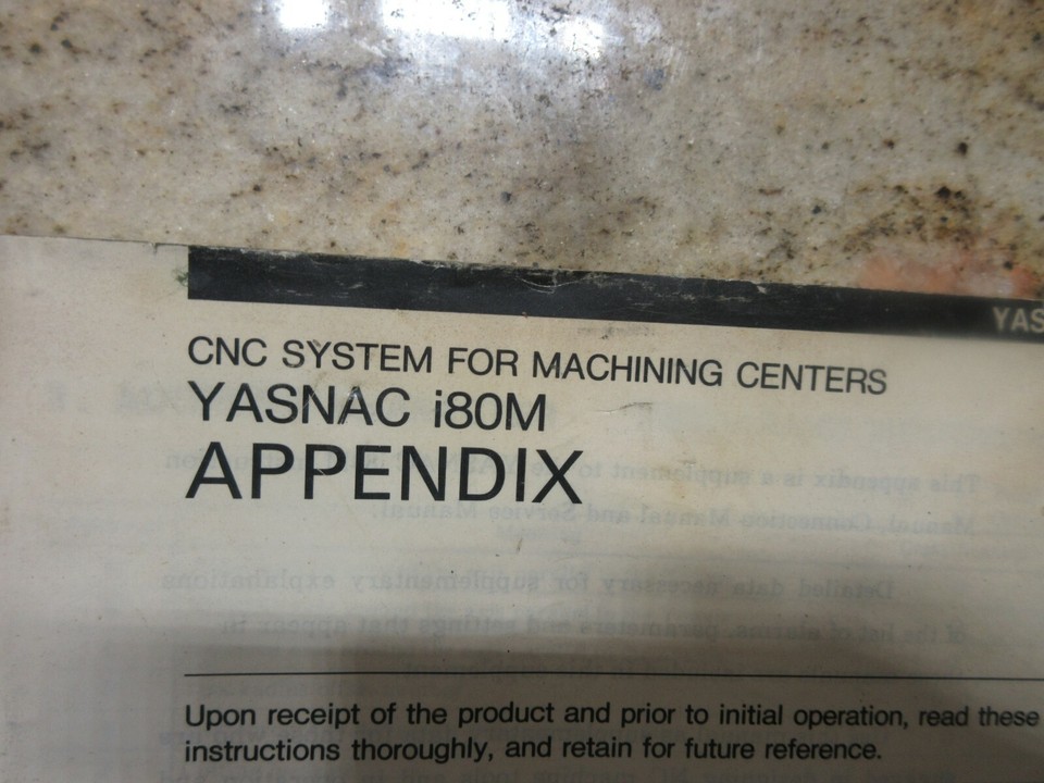 YASNAC I80X APPENDIX MORI SEIKI SL-1H CNC LATHE MANUAL | eBay