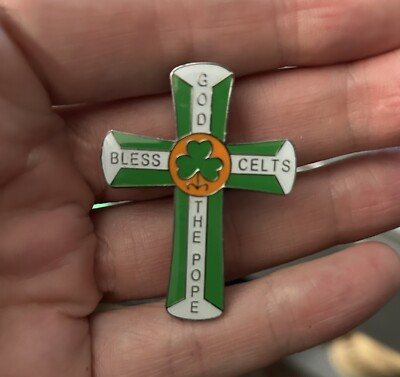 Celtic FC God Bless The Pope. Large Pin. | eBay