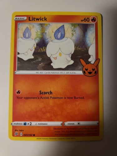 Pokémon TCG Halloween Trick Or Trade Litwick card | eBay
