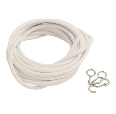 Net Curtain Wire White Window Cord Voil Expanding Cable Curtain Cable ...