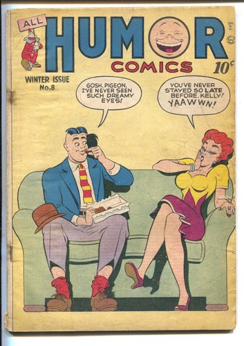 All Humor #8 1947-Quality-Headlight cover-Atomic Tot robot story ...