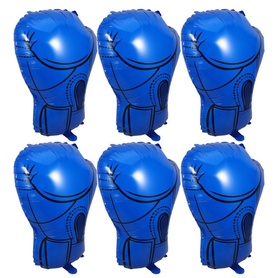 6 Pcs Boxing Balloon Decoration Glove Party Decorations Gloves Balloons ...