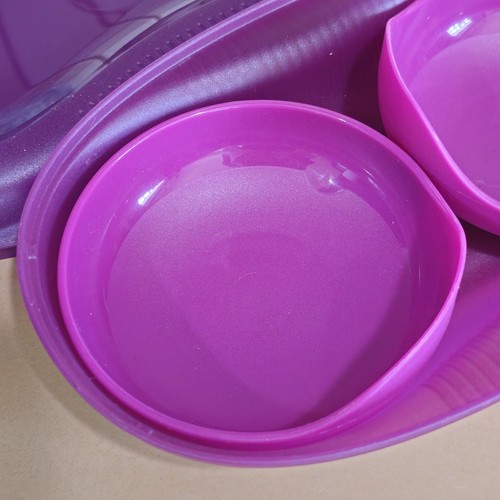 Tupperware Breakfast Maker Microwave 2 Piece Egg Cooker Omelet 6996B-3 ...