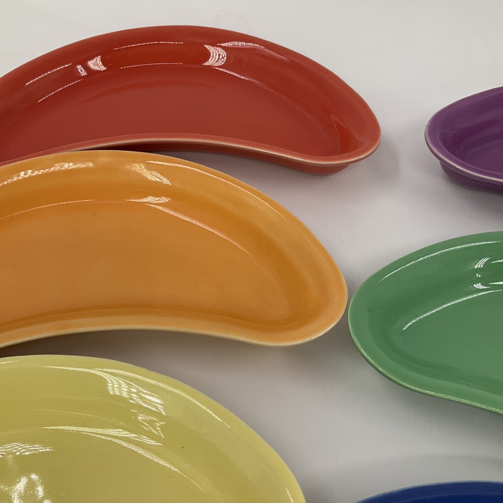 Nancy Calhoun Flamingo China Stoneware Cresent Salad Plate Dish ...
