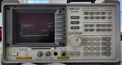 Hewlett Packard 8591E Spectrum Analyzer 9kHz-1.8GHz Options 004 021 105 ...