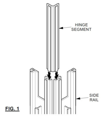Haworth Panel Hinge Connector Insert for Cubical UniGroup Too, part ...