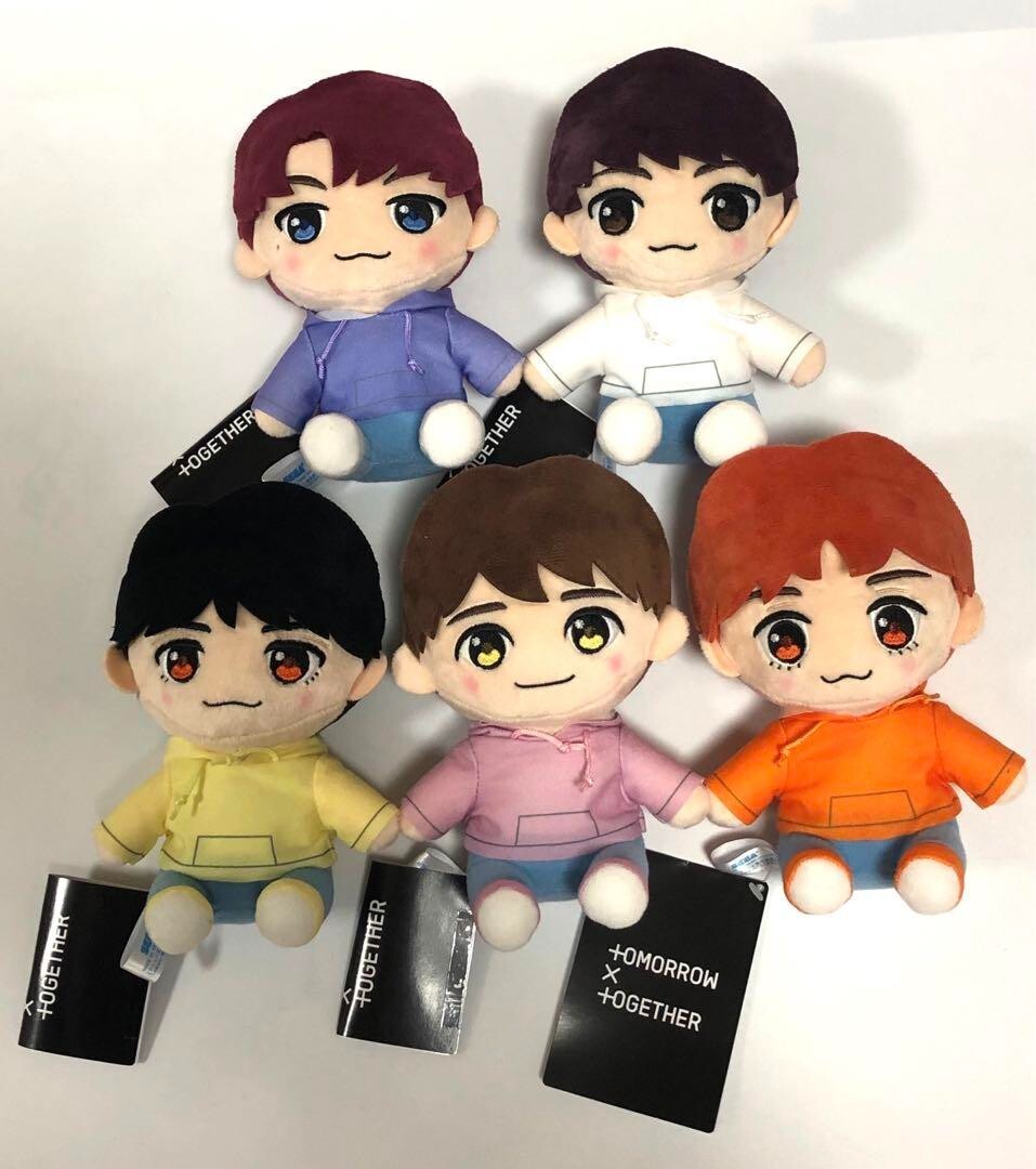 TXT TOMORROW X TOGETHER CROWN Osuwari Sitting Plush Doll 5 Full Set ...