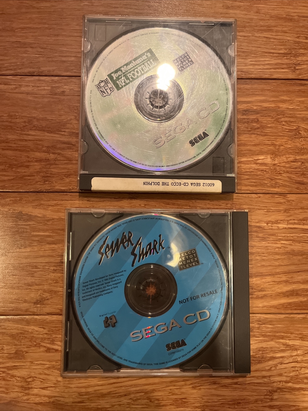 Sewer Shark Sega & Joe Montana NFL Football CD Discs Only 90451601031| eBay