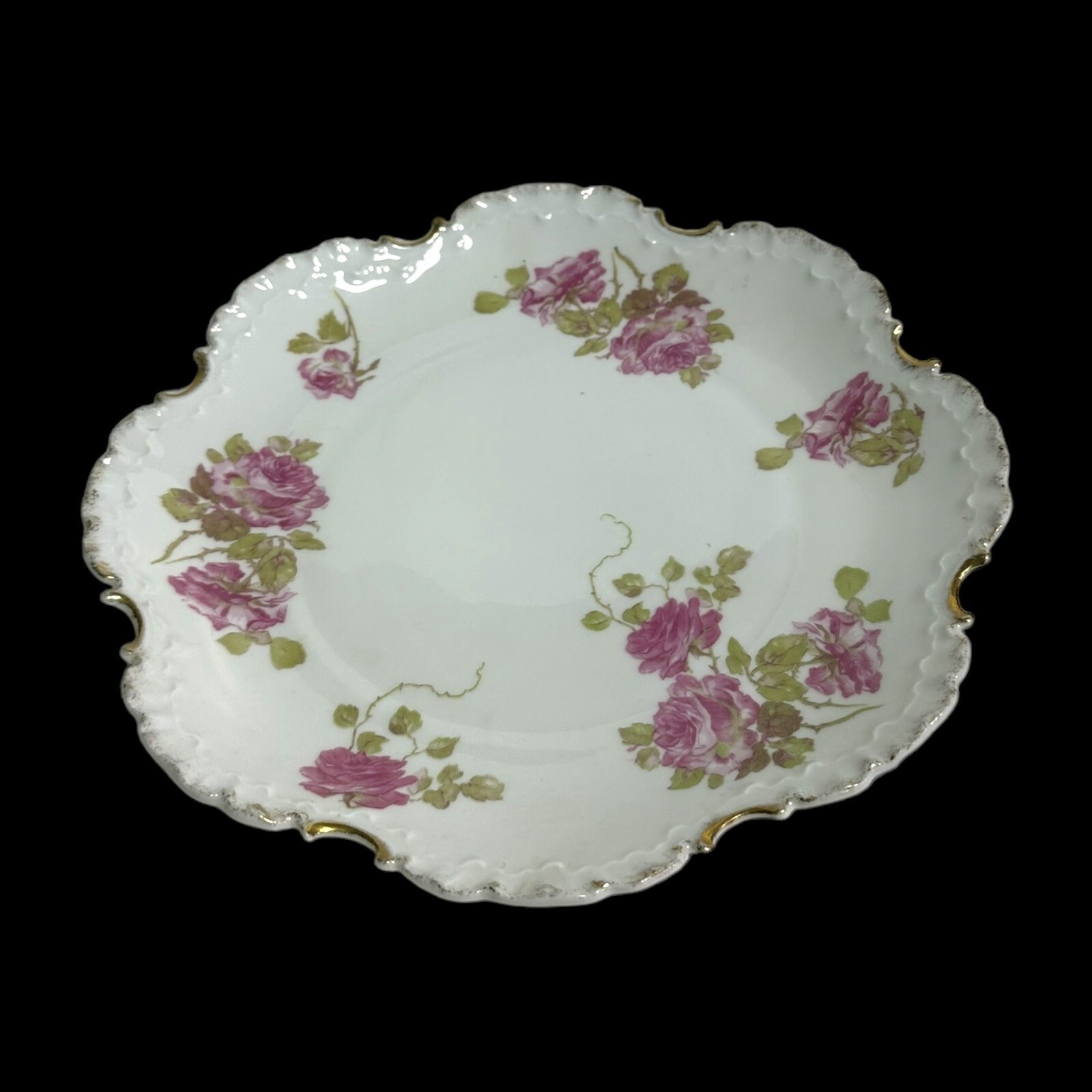 Bavaria Rosenthal Monbijou Antique Scalloped Hand Painted Porcelain ...