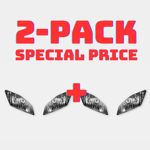 2-pack Yamaha YZF R6 2006+ simulated SSP - WSBK style Headlight Decals ...