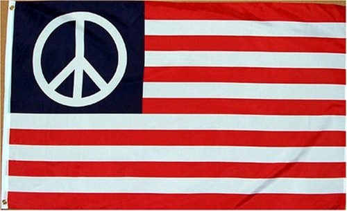 3x5 USA United States Peace Symbol Flag 3'x5' Banner Grommets fade ...