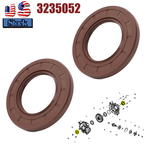 FOR POLARIS RZR TRANSMISSION AXLE SEALS 3235052 REPLACMENT REAR DIFF CV ...