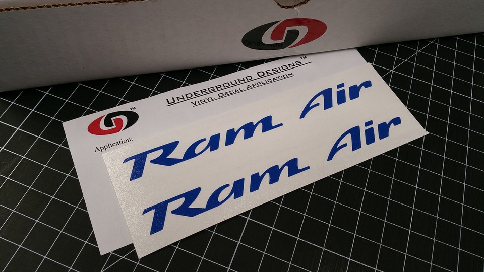 Ram Air Decals (2) Hood Intake Sticker Fits Firebird Trans Am GTO ...