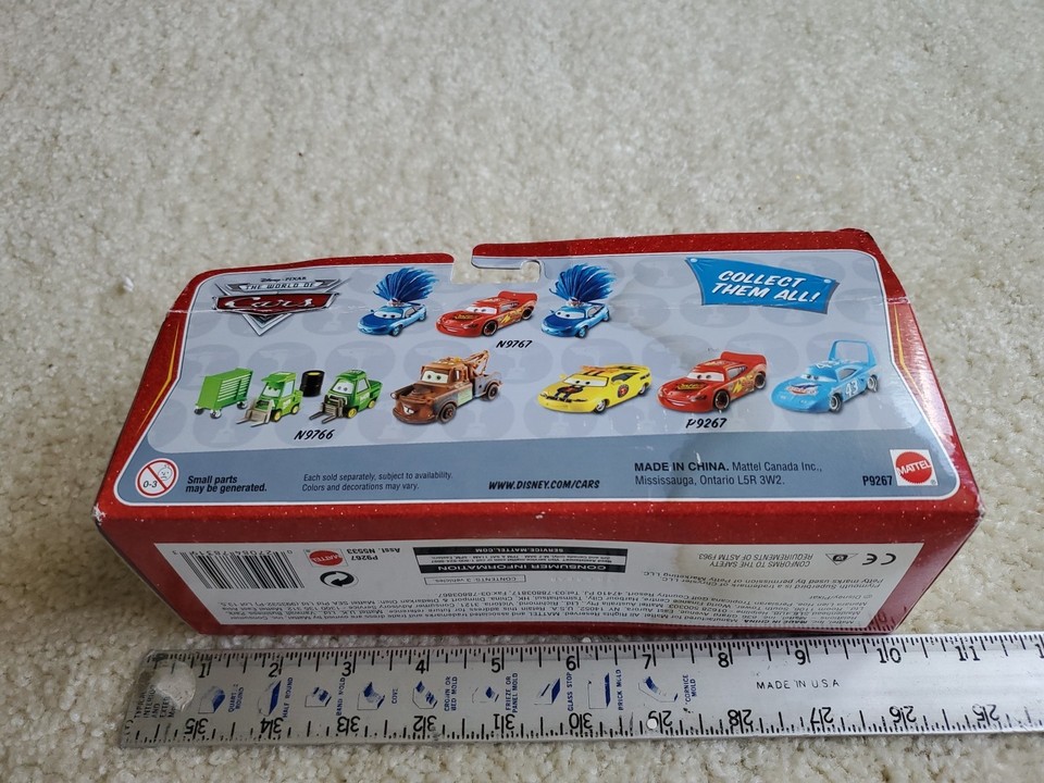 Disney Pixar 3-Car Gift Pack Charlie Checker Lightning McQueen King ...