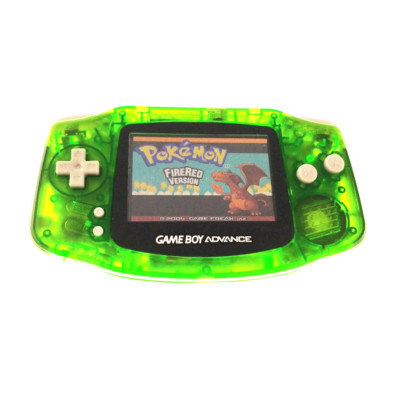 Transparent Green Game Boy Advance w/ AGS-101 Brighter Backlight Screen ...