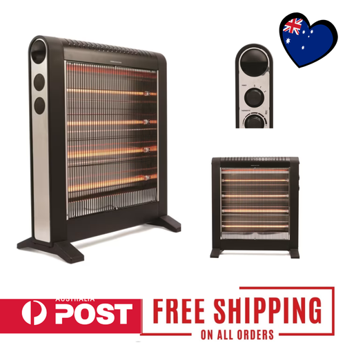 Adjustable 2400W Quartz Radiant Heater – 2 Heat Levels for Home, Lounge ...