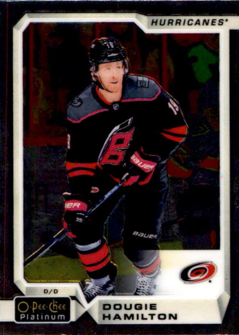 2018-19 O-Pee-Chee Platinum #66 Dougie Hamilton Carolina Hurricanes ...