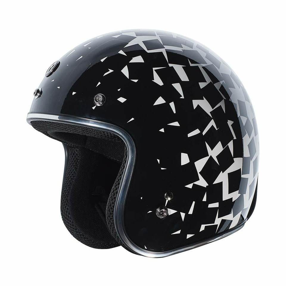 T50 Torc 3/4 Open Face Motorcycle Scooter Helmet DOT Cafe Racer Retro ...