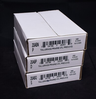 2020 PDS Tall Grass Prairie ATB $25 Qtr Bags, Sealed OGP Boxes 20ABN ...