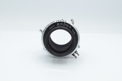 Wollensak 8" f/5.6 Raptar Telephoto Lens in Rapax Synchromatic Shutter ...
