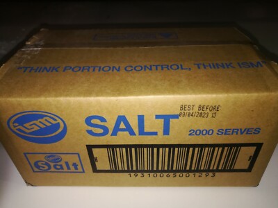 ISM INDIVIDUAL SALT PORTIONS 2000 X 1gram | eBay Australia