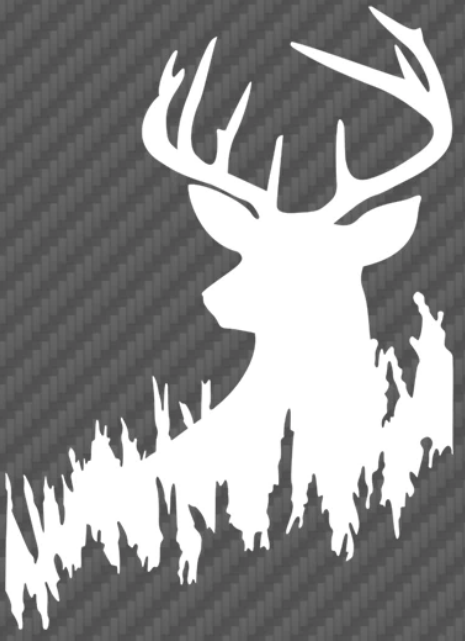 Whitetail Deer Car Window Vinyl Decal Hunting Outdoors Graphic Sticker ...