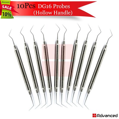 10 Pcs Endo Explorer DG16 Dental Diagnostic Probe Double Ended ...