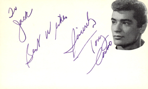 Tony Cosmo Signed Auto 3x5 Index Card Reservoir Dogs | eBay