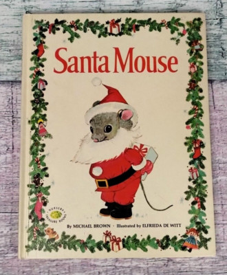 SANTA MOUSE Michael Brown Vintage Hardcover HC 1970 Printing CHRISTMAS ...
