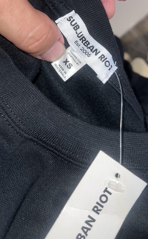 Sub Urban Riot Sweatshirt Womens XS Black Be Brave & Kind Crewneck ...